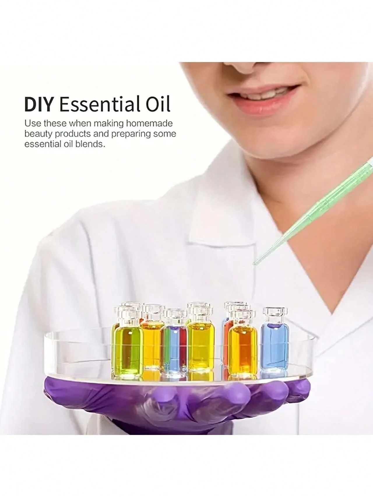 100Pcs Disposable Pasteurized Pipettes Graduated Plastic Dropper Test ...