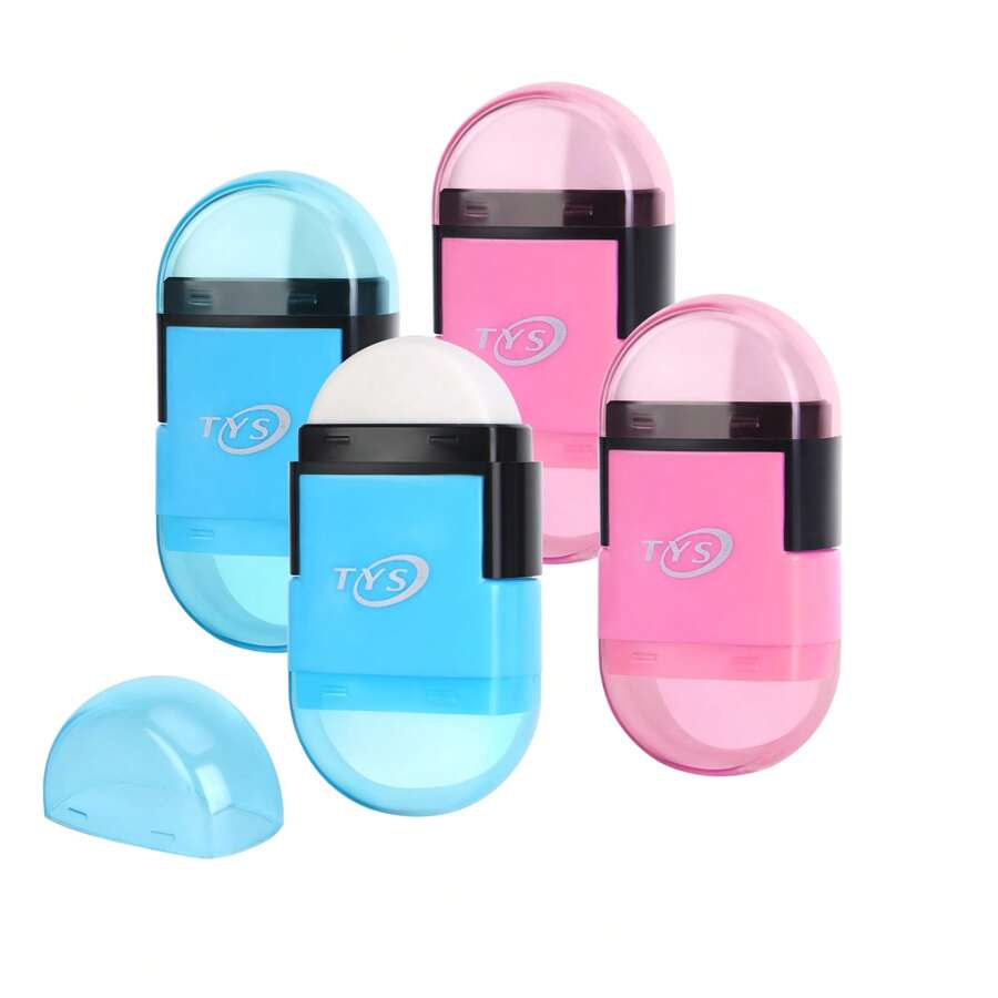 Eagle Manual Pencil Sharpeners With Eraser, Compact Small Pencil ...