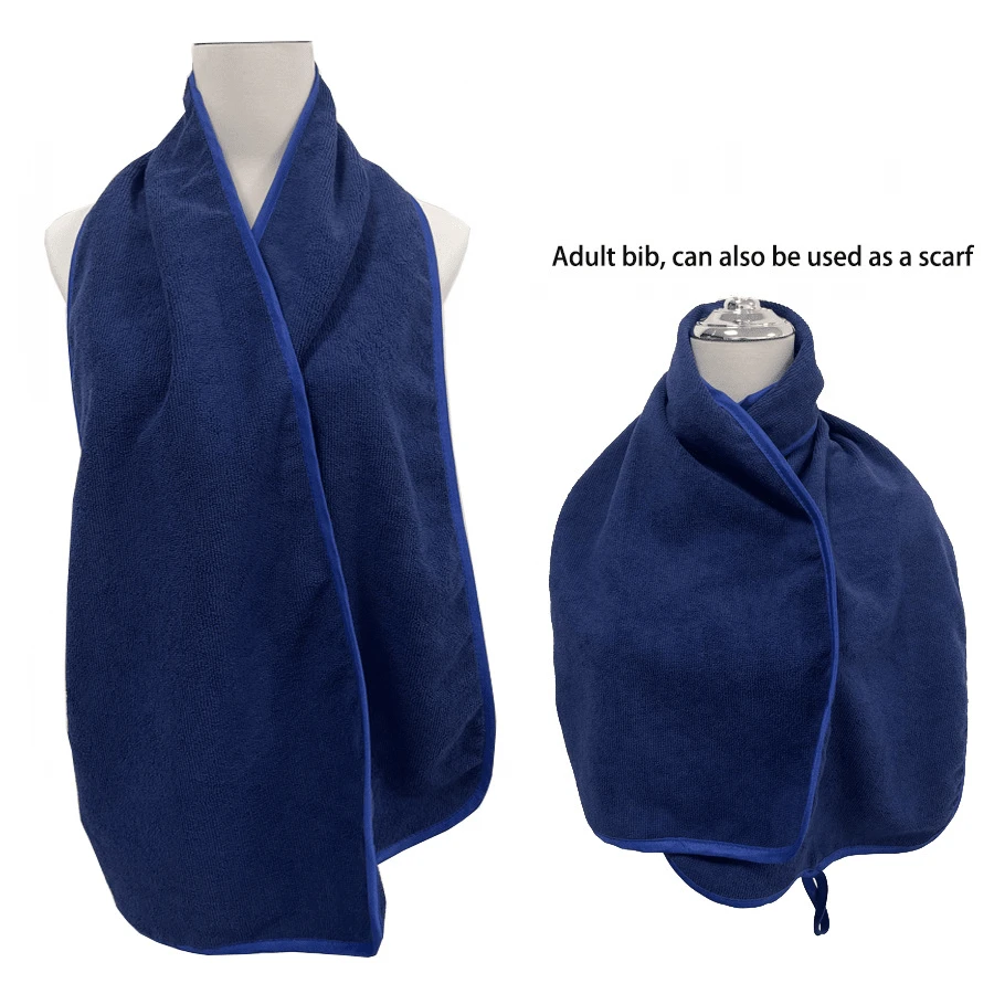 Warm - Keeping Double - Sided Towel - Fabric Adult Bibs, Scarves For ...