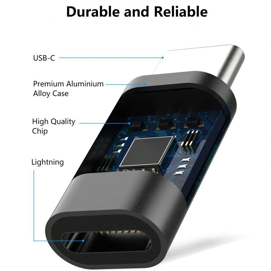 Lightning To Type-C Adapter, Compatible With IPhone 16 Pro Max/16 Pro/16 Plus/16, IPhone 15 Pro ...