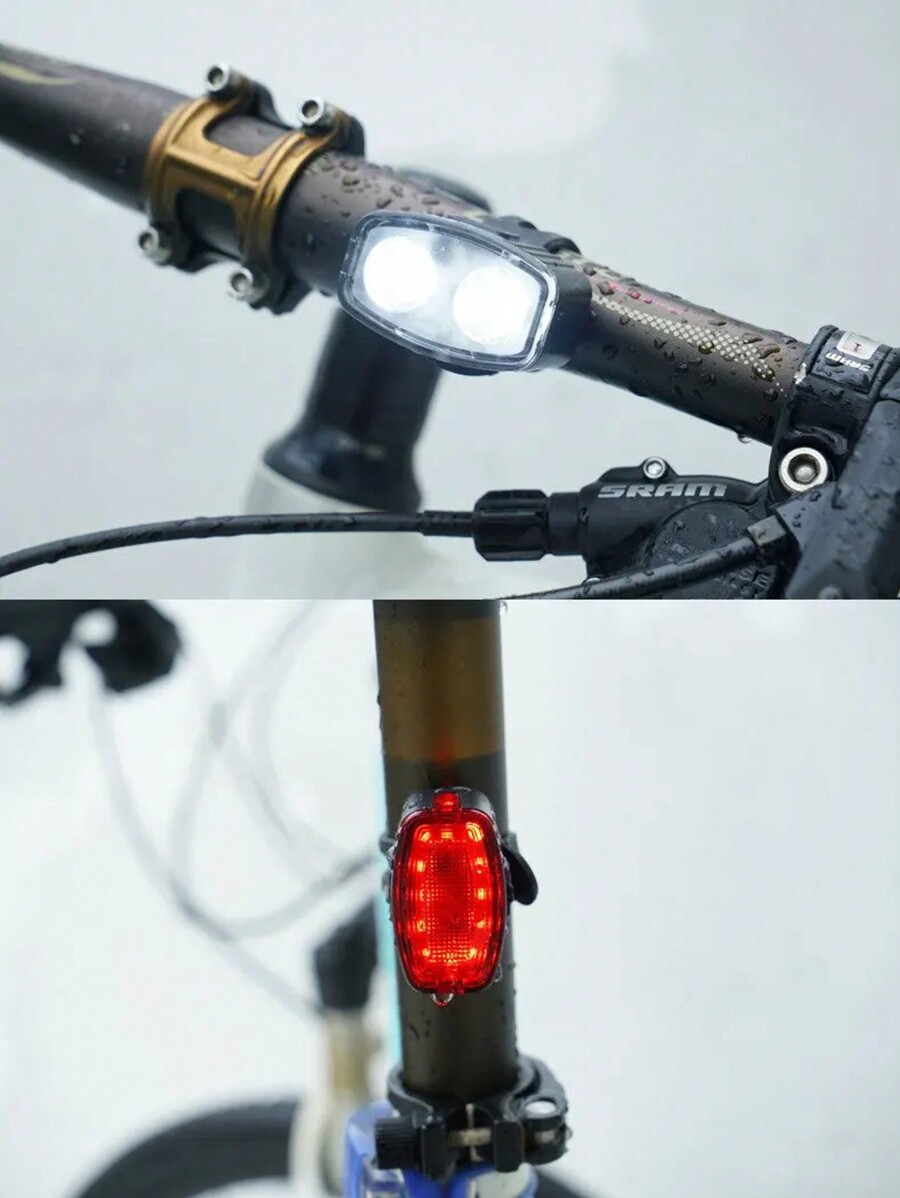 Bicycle Front Light, White, Mountain Bike Laser Light For Night Riding ...