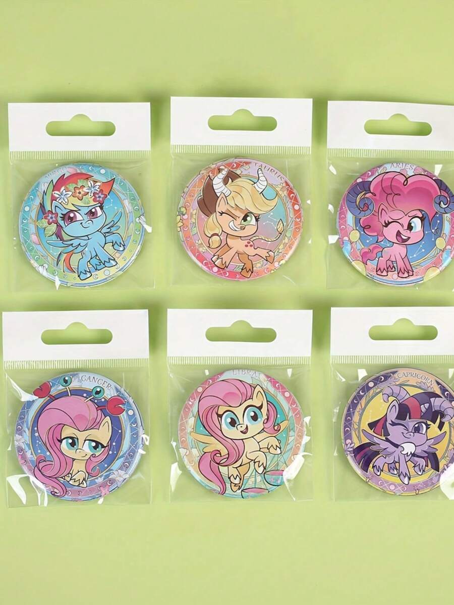 MY LITTLE PONY 6pcs My Little Pony Character Pins Including Twilight ...