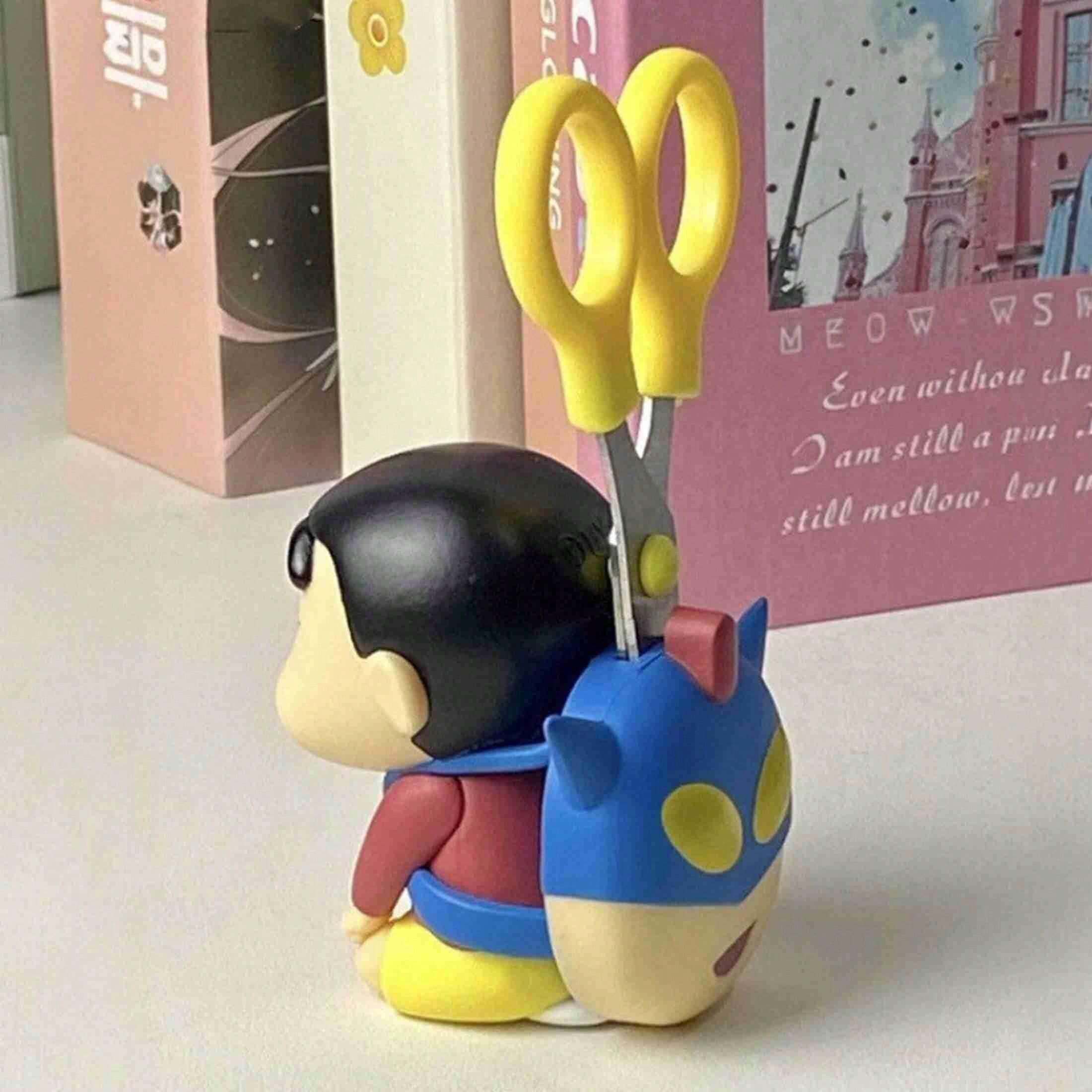 CRAYON SHINCHAN 1 set di figurine di Shin Chan, forbici di Shin Chan, figurine accessorie ...