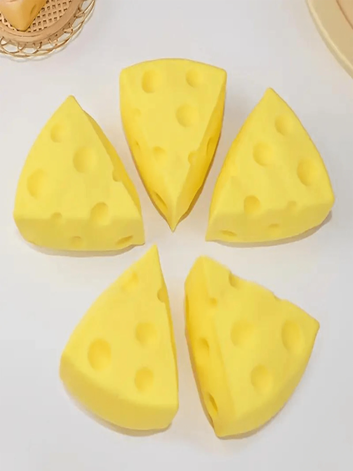 Anti-Stress Toy Simulation Cheese Squeezy Squeeze Slow Rebound Anxiety ...
