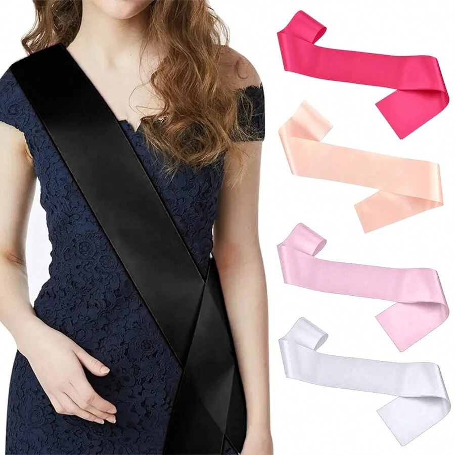 Multi-Color Optional High-Density Satin Sash For Graduation, Birthday ...