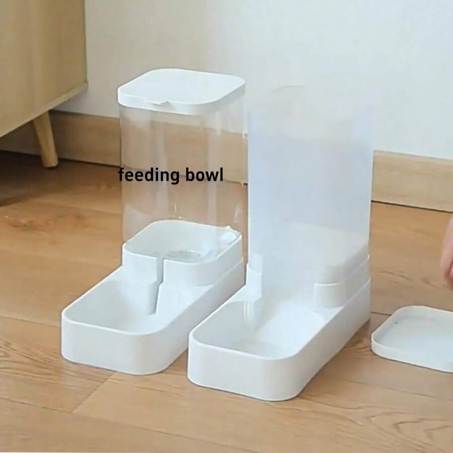 Automatic Dog Feeder & Water Dispenser, Plastic Gravity Dog Food ...