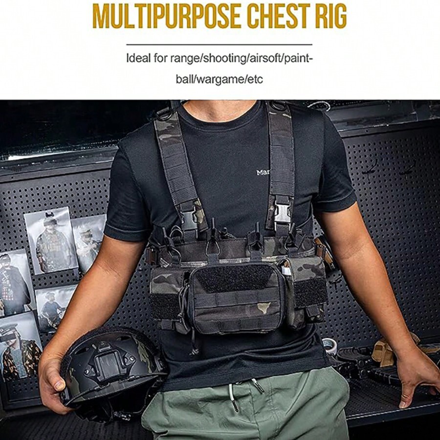 ONETIGRIS OneTigris Chest Rig, MOLLE Chest Rigs Tactical Chest Rig ...