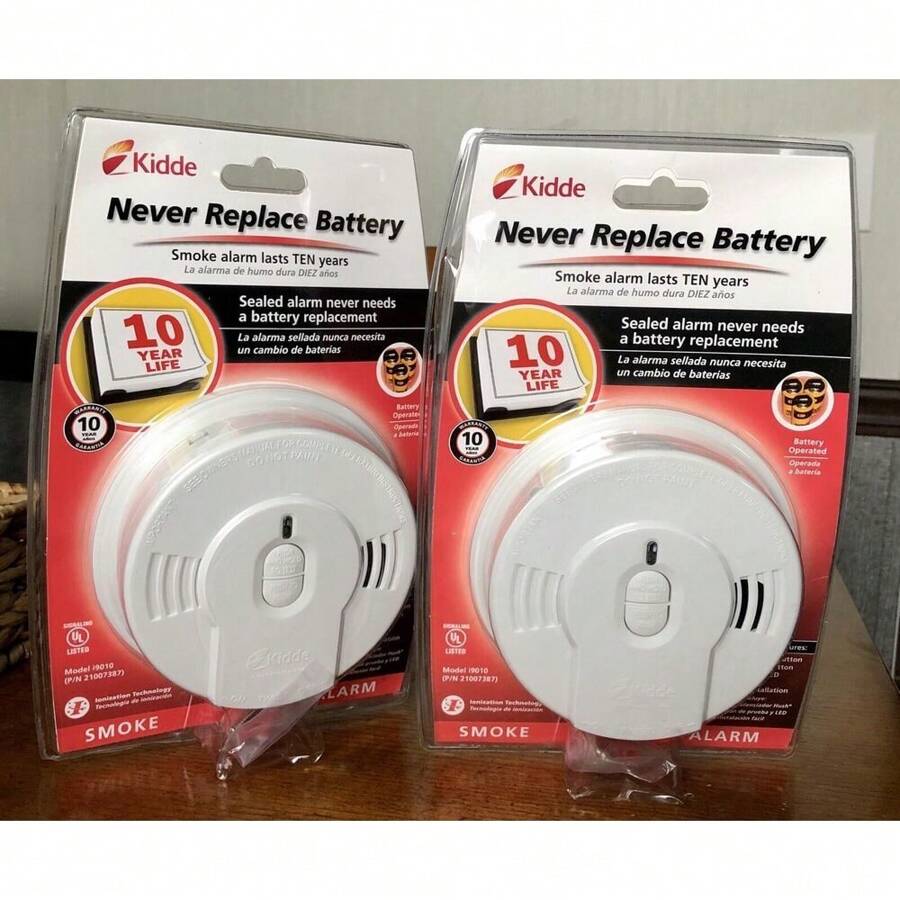 Kidde I9010 10-Year Sealed Lithium Battery-Operated Smoke Alarm ( 2 ...