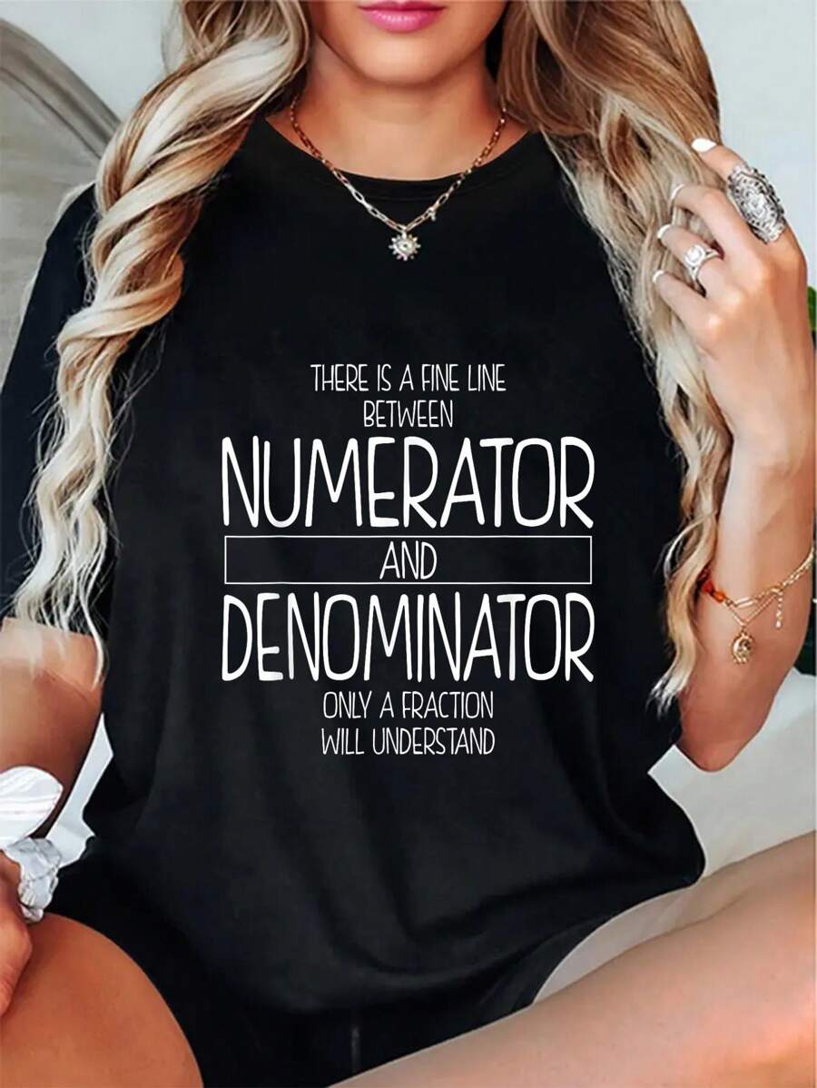 100% Cotton Funny Math Teacher Joke Men Women Fun Best Math Quotes Tee ...