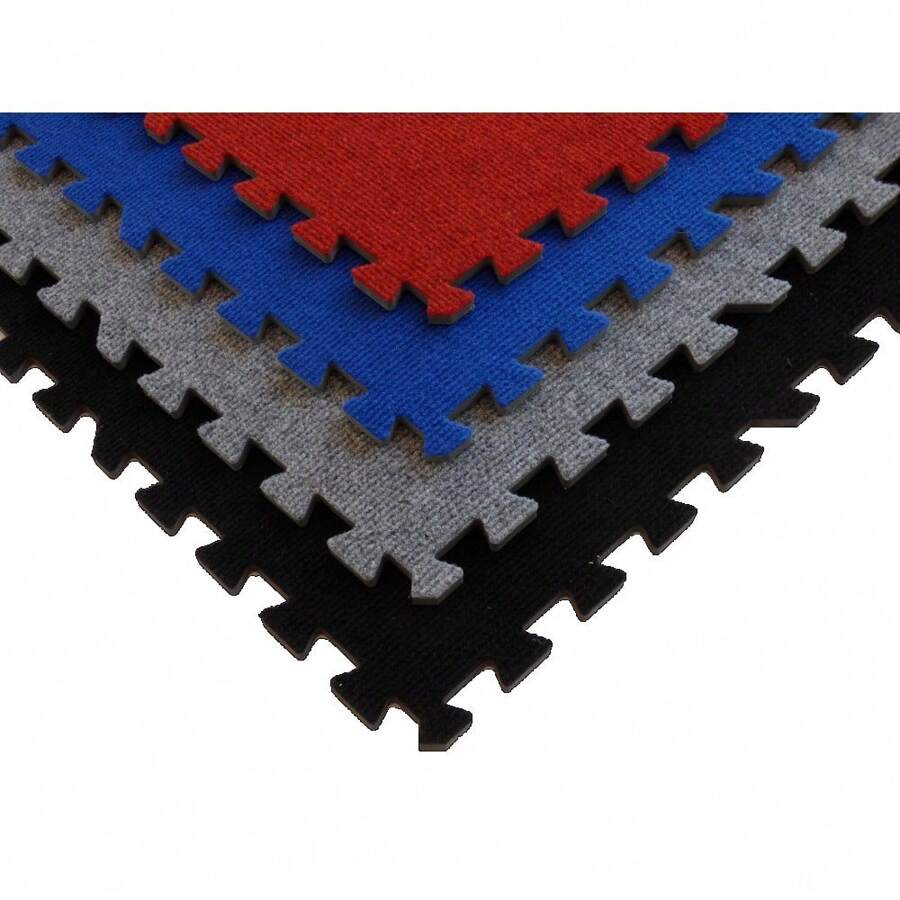 Get Rung Carpet Topped Mat With Interlocking Foam Tiles | SHEIN USA