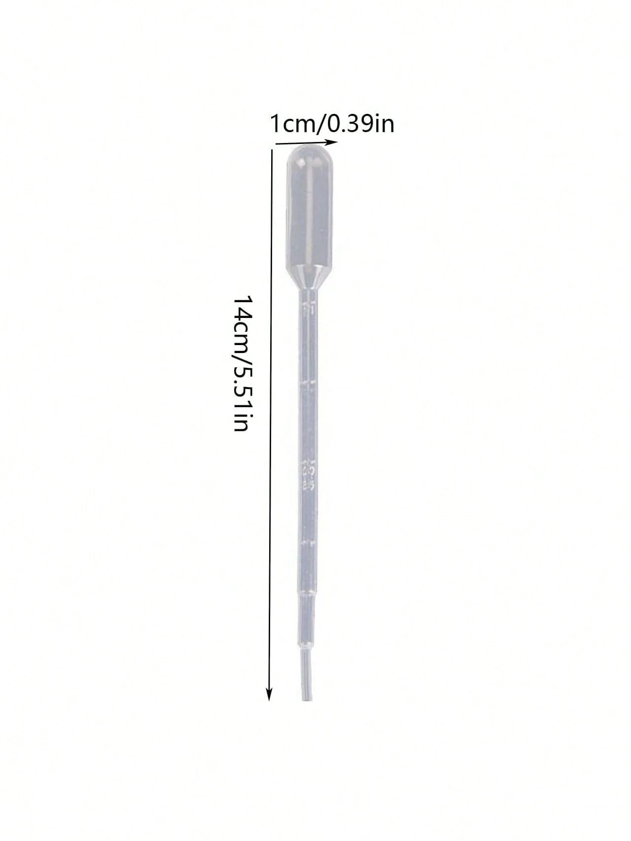 100Pcs Disposable Pasteurized Pipettes Graduated Plastic Dropper Test ...