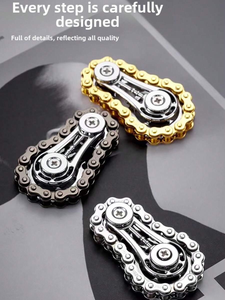 Mechanical Gear Flywheel & Chain Metal Toys | Sensory Finger Spinner ...