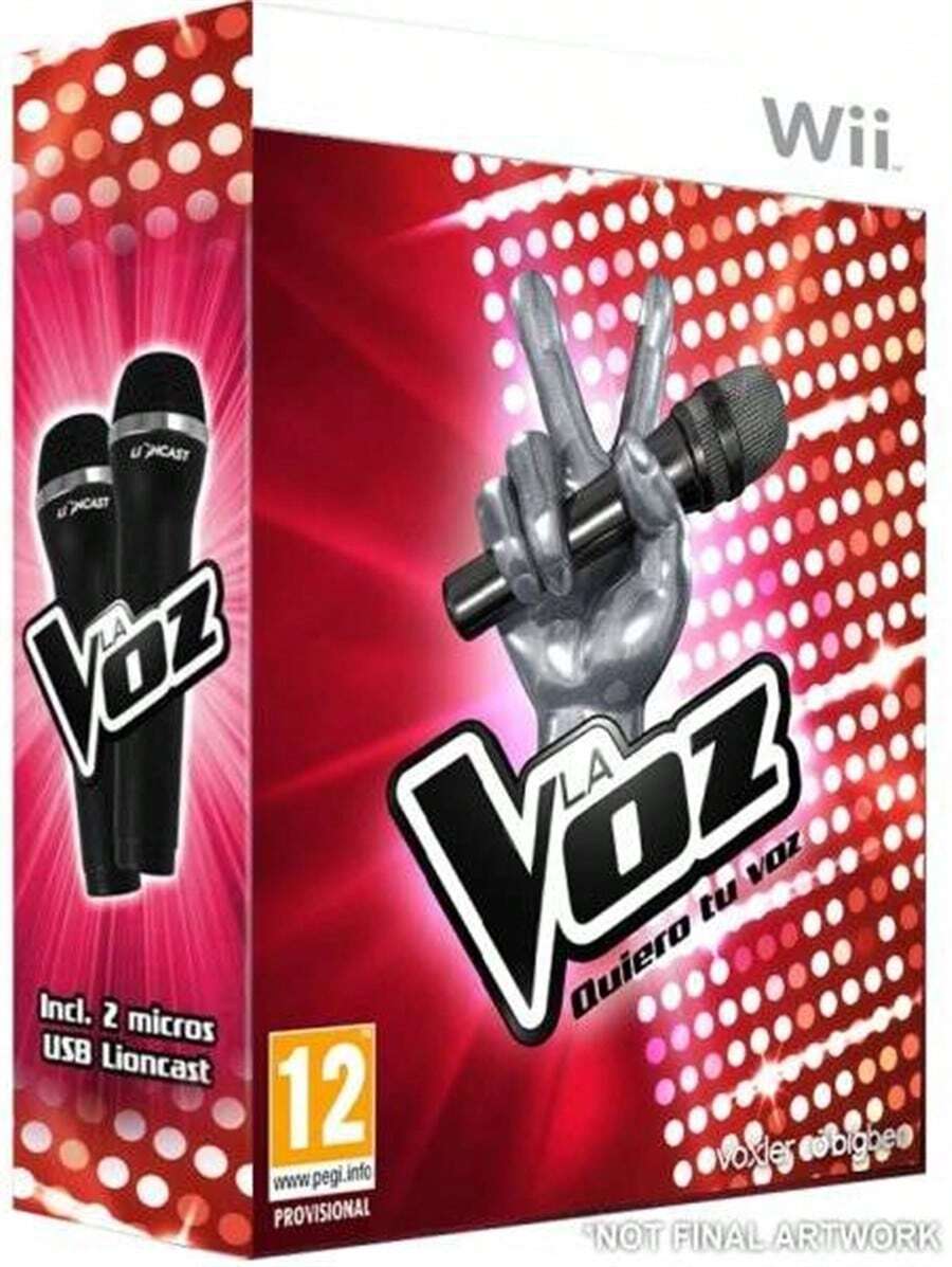 Nintendo La Voz: Quiero Tu Voz + 2 Microfonos (Wii U) Juego para Consola Nintendo Wii [PAL ...