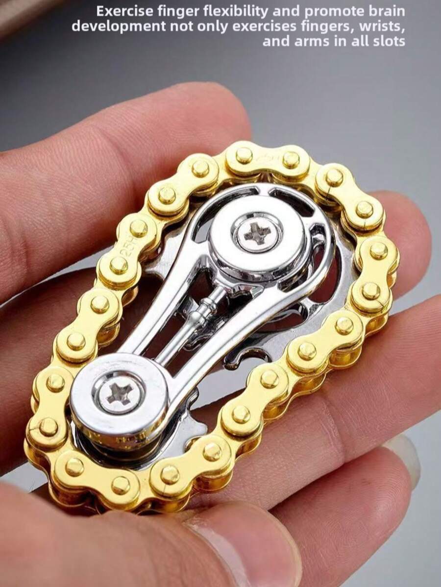 Mechanical Gear Flywheel & Chain Metal Toys | Sensory Finger Spinner ...