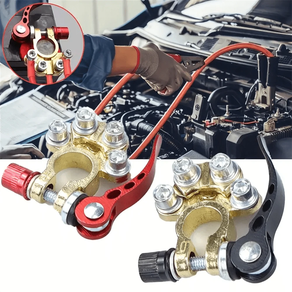 1 Pair Of Quick Release Car Battery Terminal Connectors, Power Plug ...