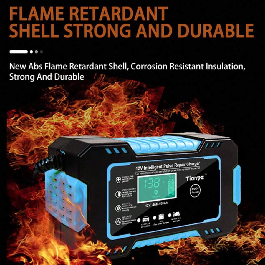 Car Battery Charger, 12V 4Ah-100Ah Smart Battery Trickle Charger ...