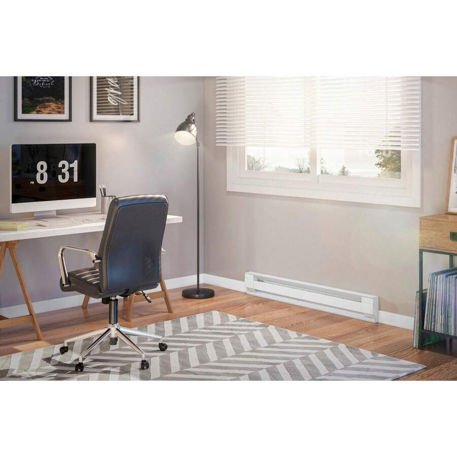 El calentador de zócalo por convección blanco de 125 pies cuadrados y ...