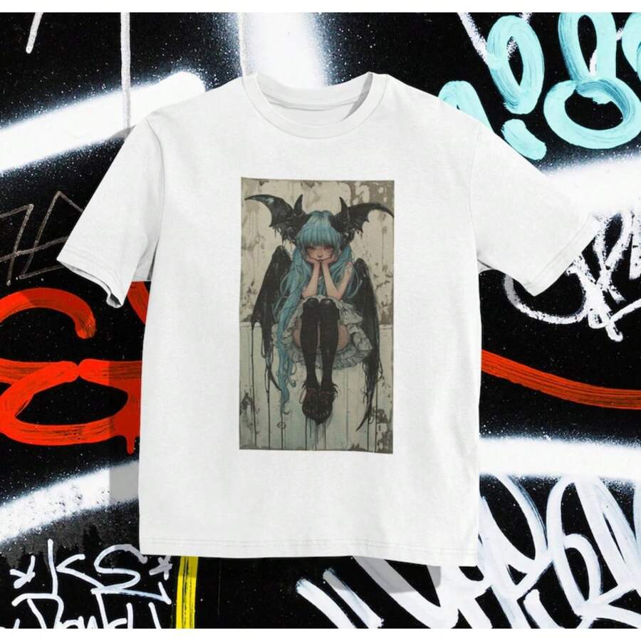 Anime Satan T Shirt - Kawaii - Manga - Anime - - Satanic - Gothic ...