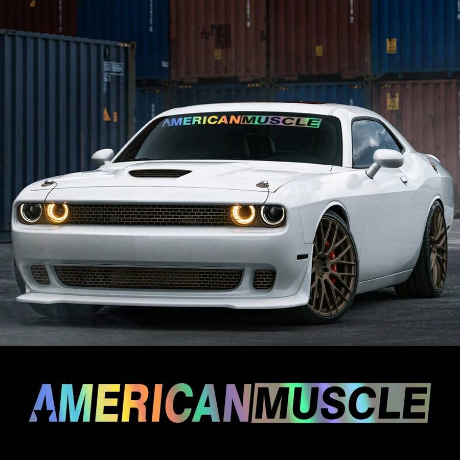 American Muscle Car Windshield Sticker Front Window Windscreen Decor ...