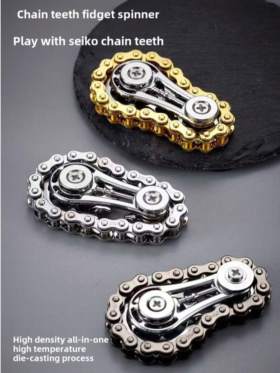 Mechanical Gear Flywheel & Chain Metal Toys | Sensory Finger Spinner ...