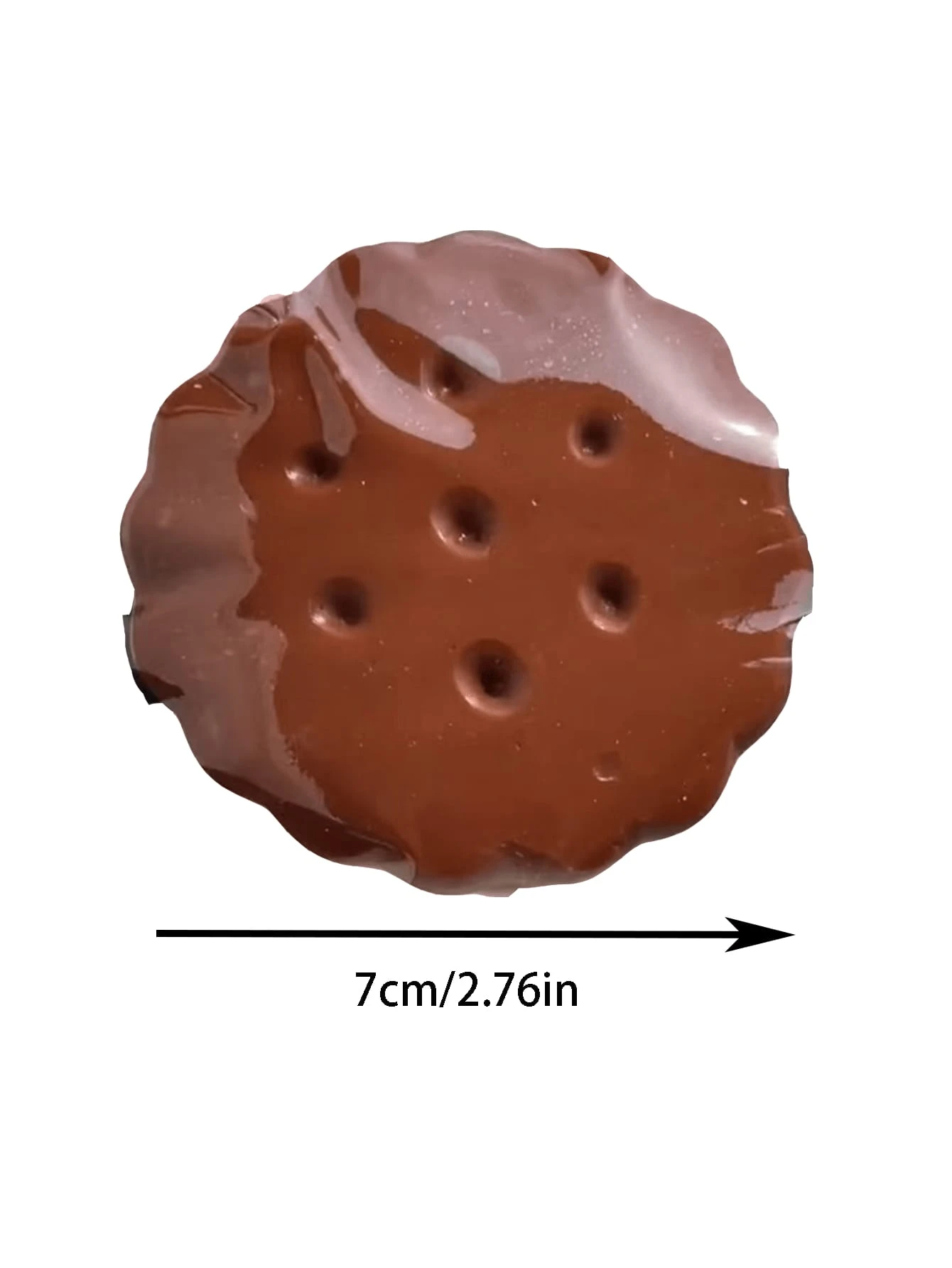 New Hot 7cm Simulated Chocolate Filled Cookie Squish Toy, Great Stress ...