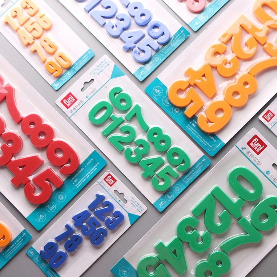 Learning Version Office Digit Magnetic Discs, Educational Office 0-9 ...