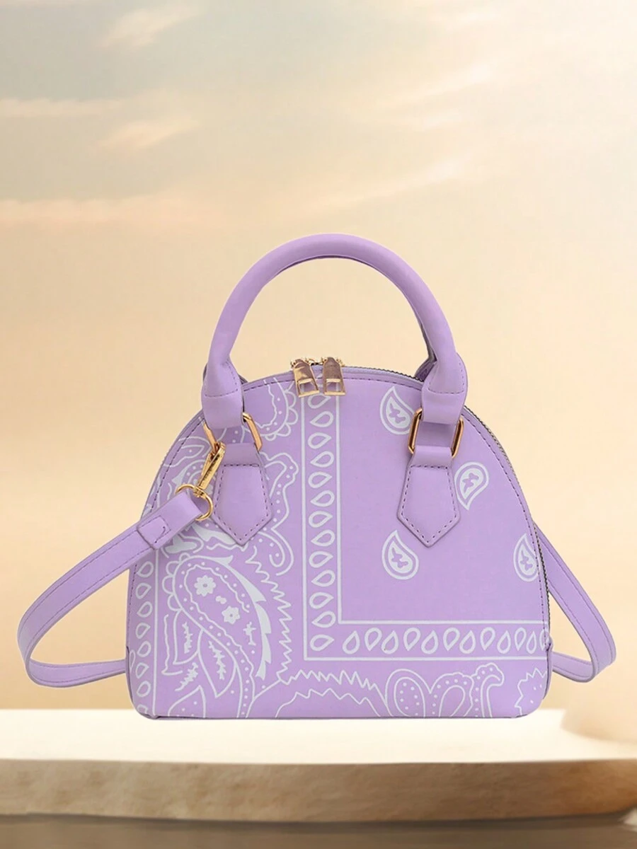 Women's Beautiful Printed Handkerchief Handbag Small Floral Pattern ...