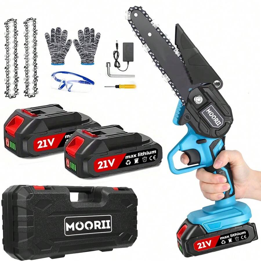 Mini-kettingzaag 6-inch snoerloos, 21V snoerloze elektrische ...