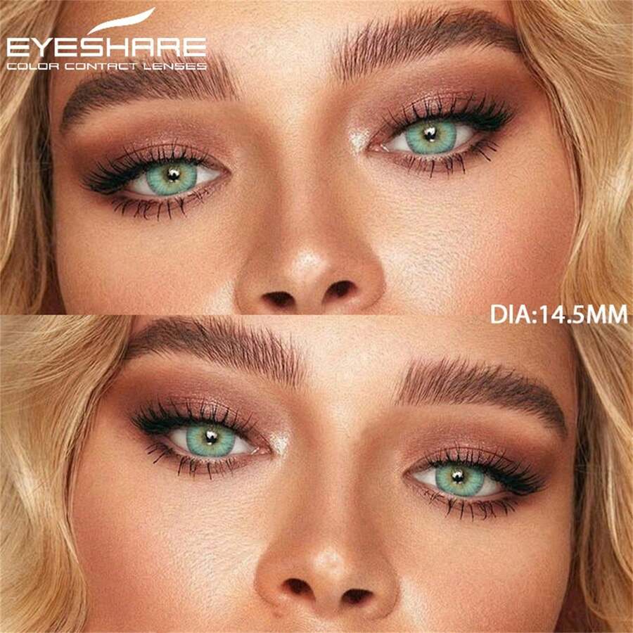 Eyeshare 1 Pair Colorful Contact Lenses For Eyes Fashion Blue Eye ...