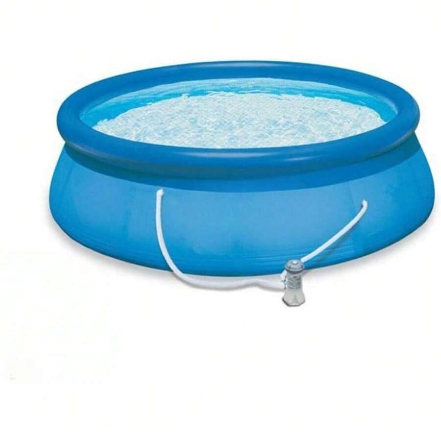 Easy Set Outdoor Above Ground Swimming Pool Kit With Ladder, Cover ...