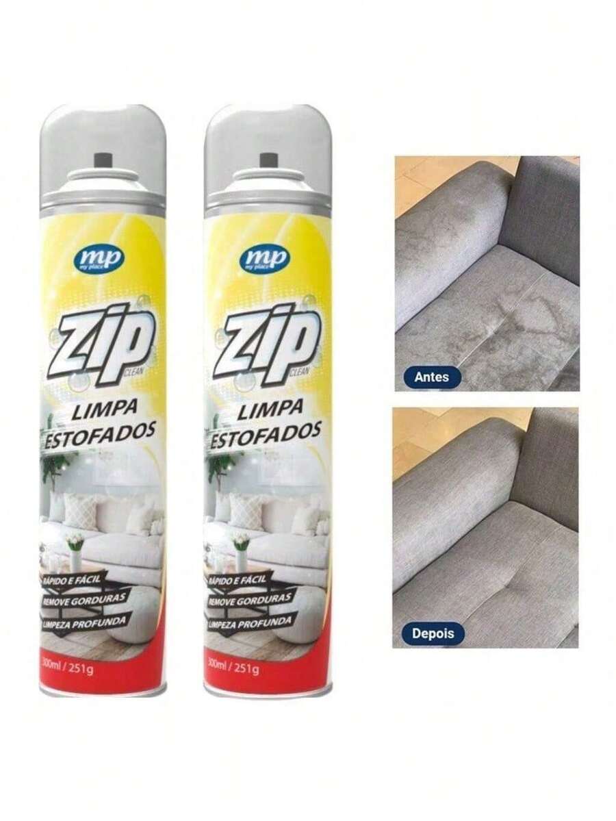 Kit 2 Units Upholstery Cleaner Spray Zip 300ml My Place Car And Sofa ...