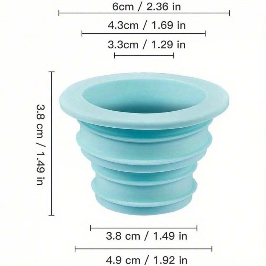 Silicone Sink Drain Seal Ring, Expandable Drain Stopper Connector ...