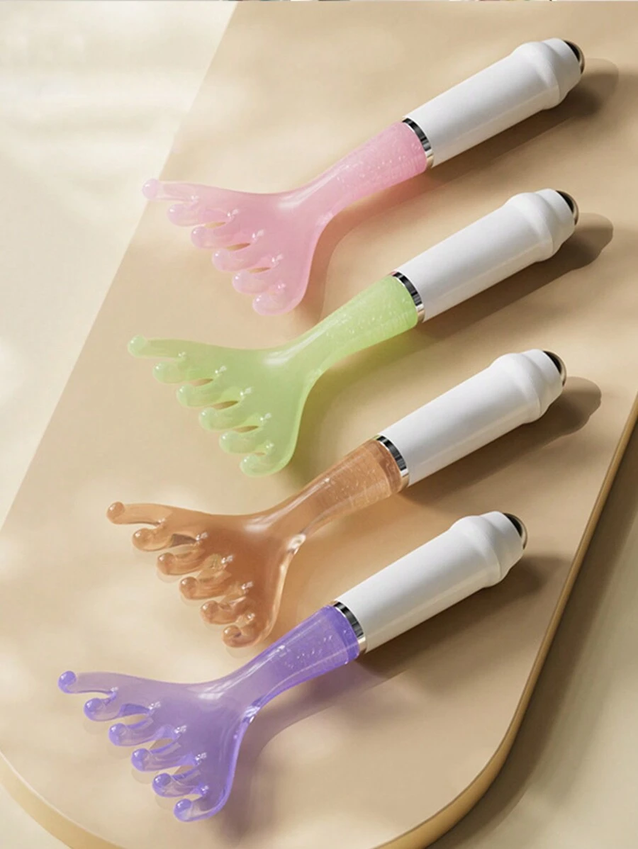 Scalp Massager(Plastic), Gua Sha Back Massager, Head Scratcher Portable ...