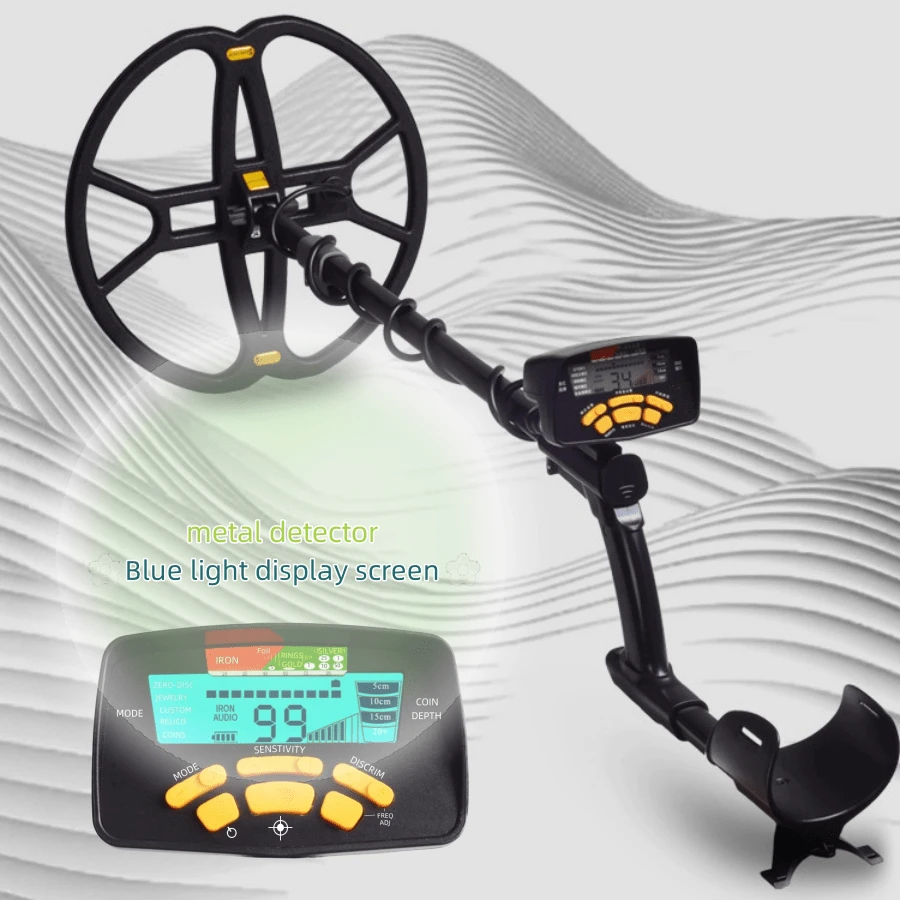Detector de metales profesional de mano y telescópico de alta precisión, impermeable, con bobina ...