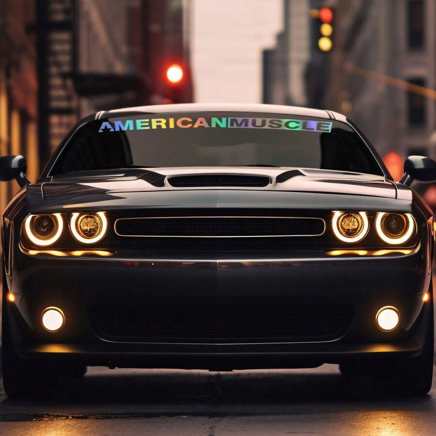 American Muscle Car Windshield Sticker Front Window Windscreen Decor ...