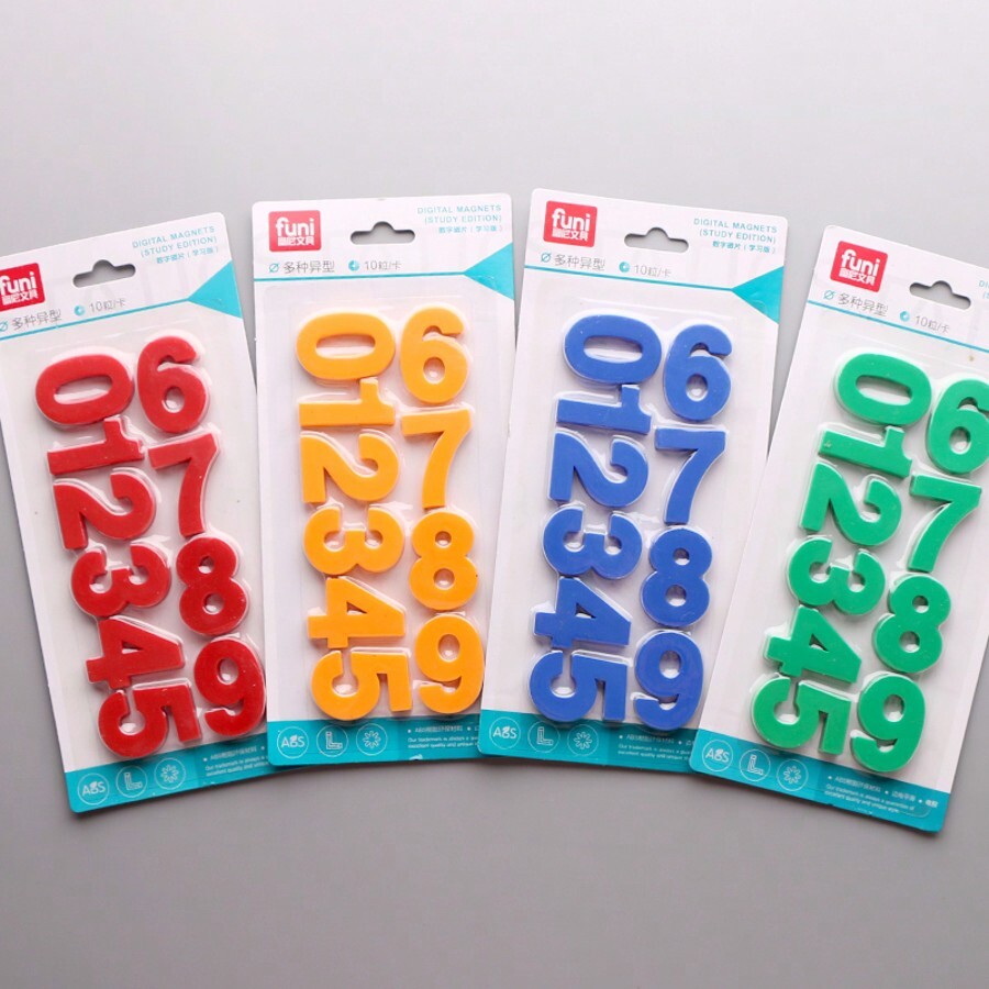 Learning Version Office Digit Magnetic Discs, Educational Office 0-9 ...