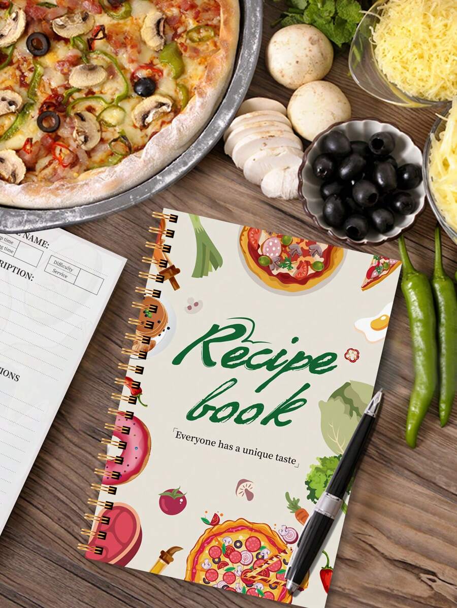A5 Cookbook - Blank Personal Family Cookbook, Cookbook And Cookbook ...