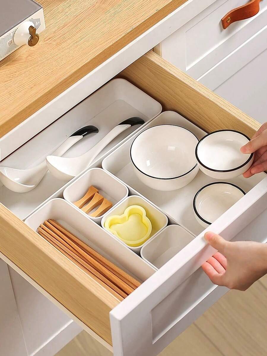 1/5/ Piece Kitchen Drawer Organiser, Cabinet Divider Organiser, Freely ...