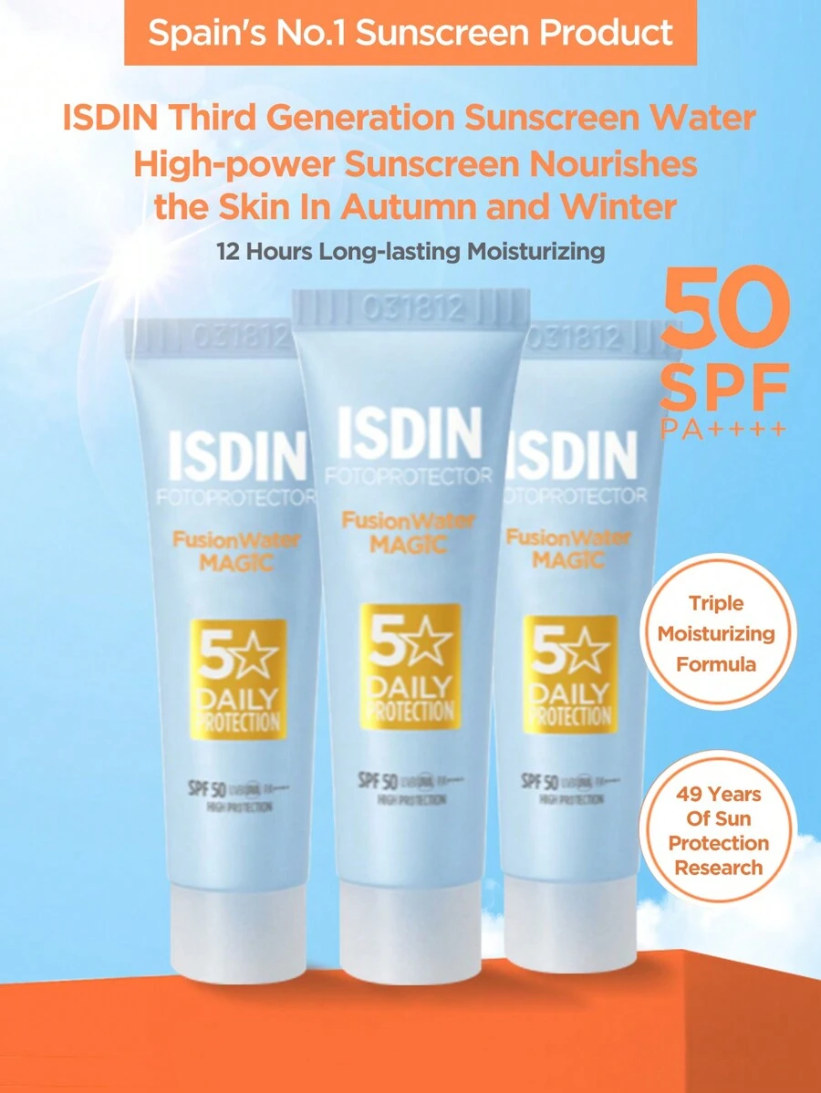 ISDIN ISDIN 3rd Generation Aqua-Sensation Lightweight Facial Sunscreen ...