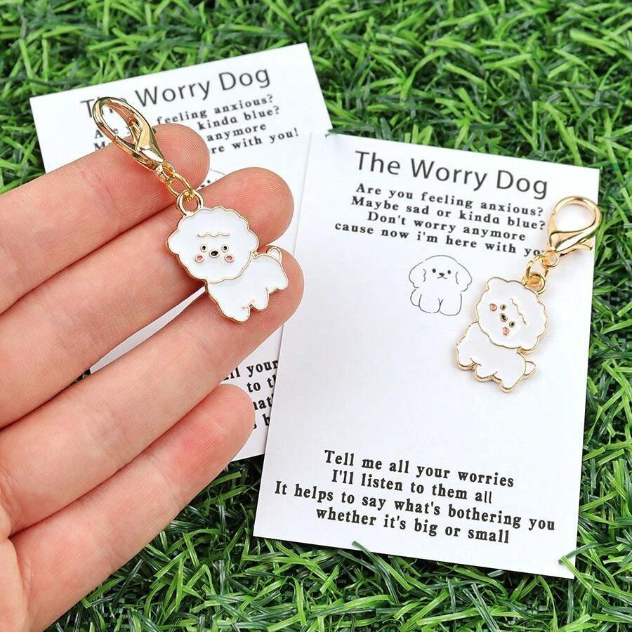1 ชิ้น/2 ชิ้น "Worry Dog" การ์ด มีความหมายของการให้กำลังใจและการเป็น ...