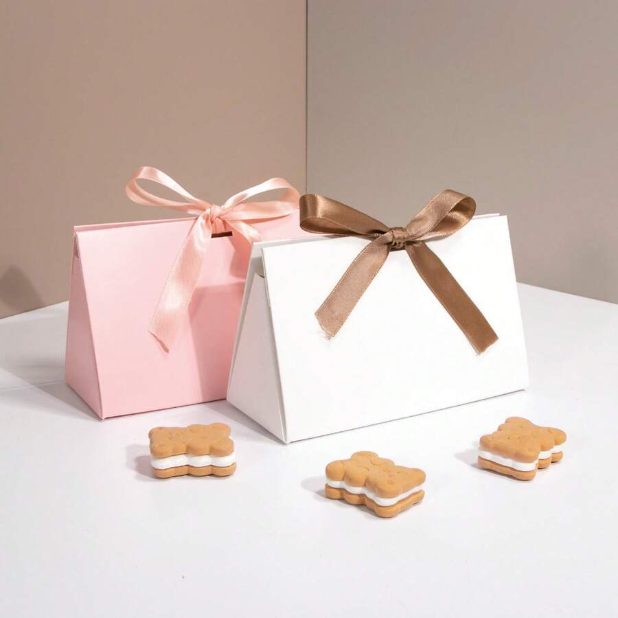 10/20pcs Mini Paper Bags, Triangle Shape Handbag, Gift Packaging Box ...