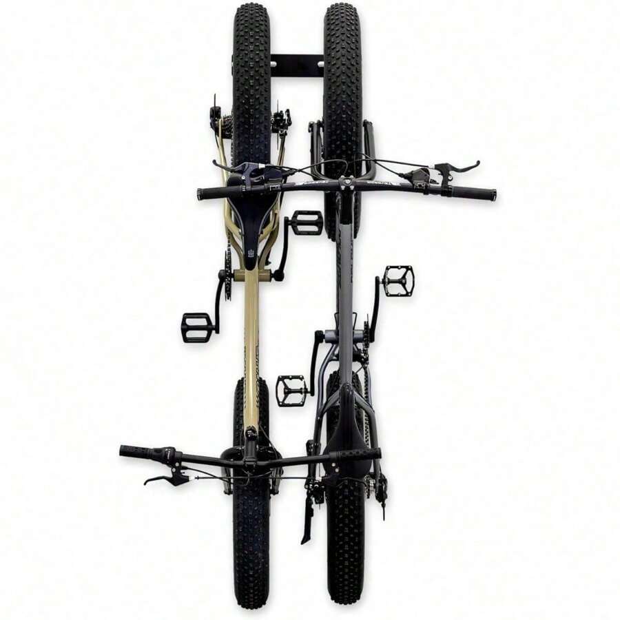 BLAT Bike Fat Tire Wall Rack, Holds 2 Bikes, Home And Garage Storage ...