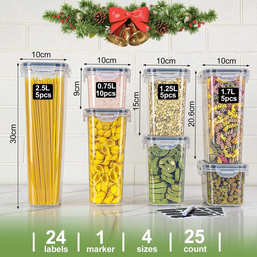 Storage Containers With Lids Airtight Storage Box: 25 Storage Box ...