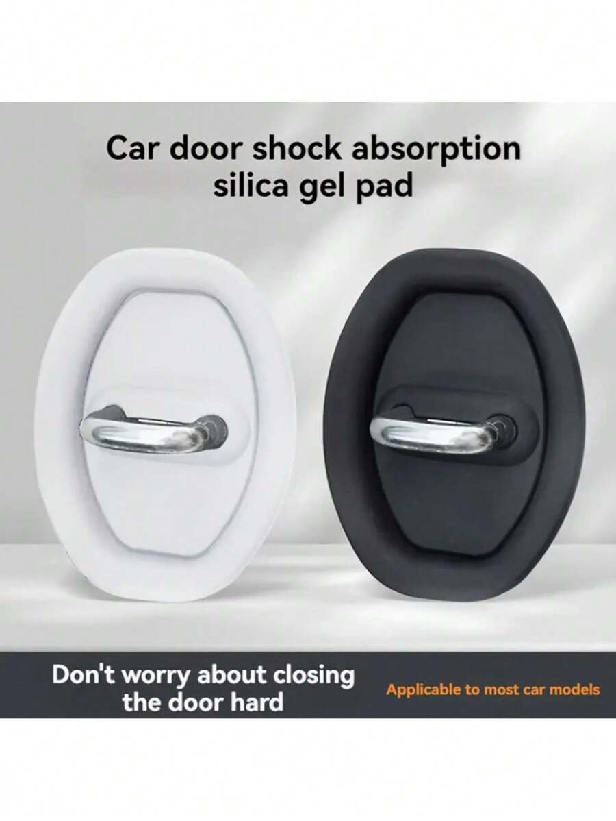 4pcs Car Door Lock Protector, Silicone Door Shock Absorber, Door ...