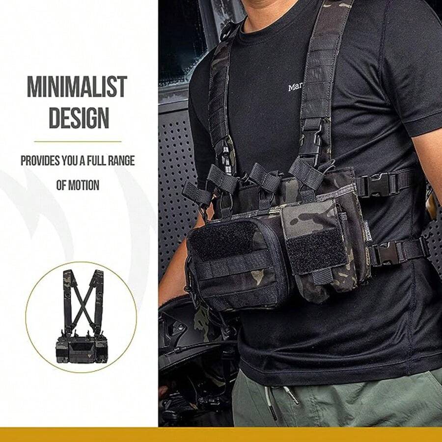 ONETIGRIS OneTigris Chest Rig, MOLLE Chest Rigs Tactical Chest Rig ...