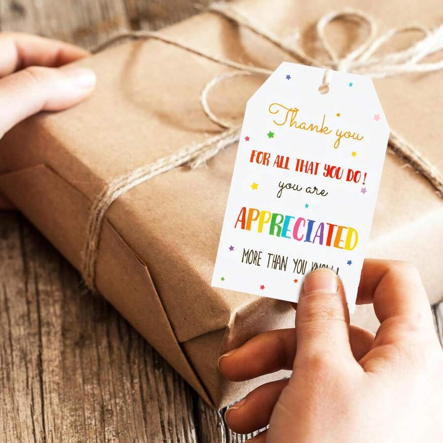 Small Gift Tags With String Attached Thank You, Thank You For All That ...