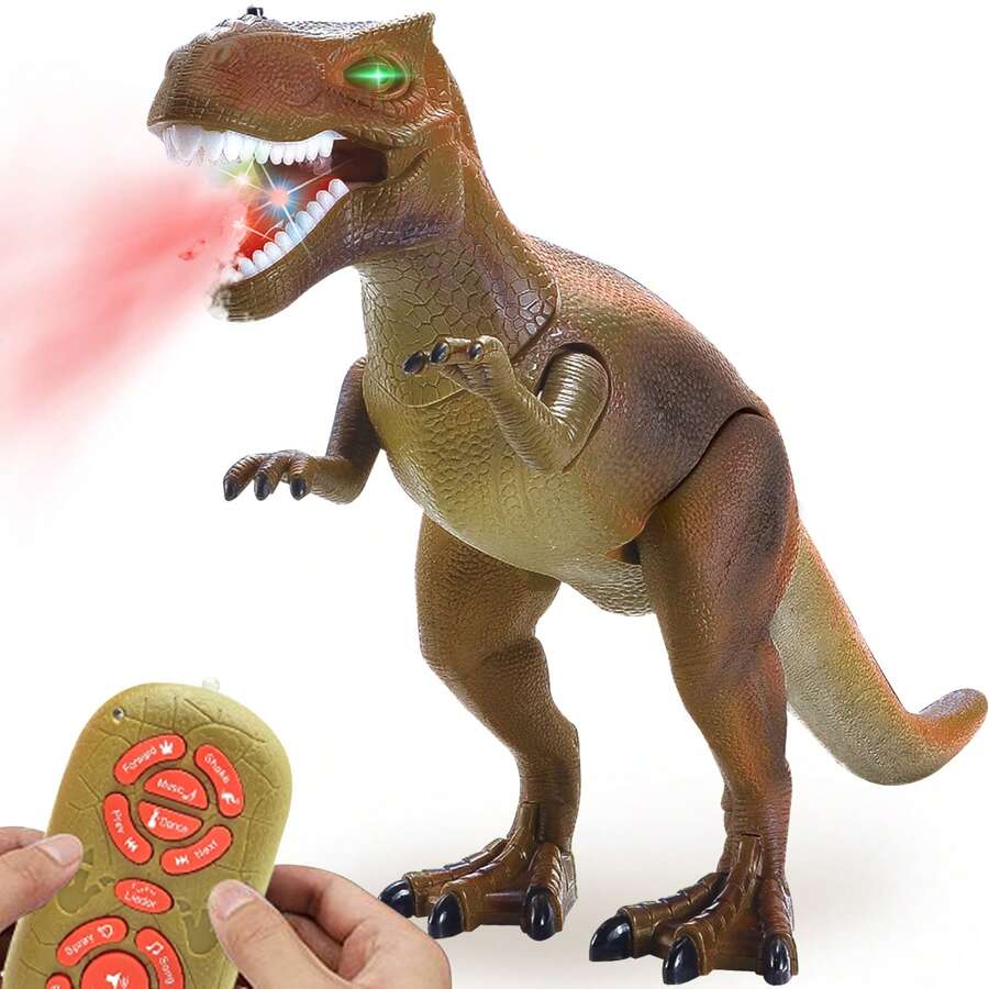 Dinosaur Trex Toy Realistic Walking Tyrannosaurus Rex Multifunction RC ...