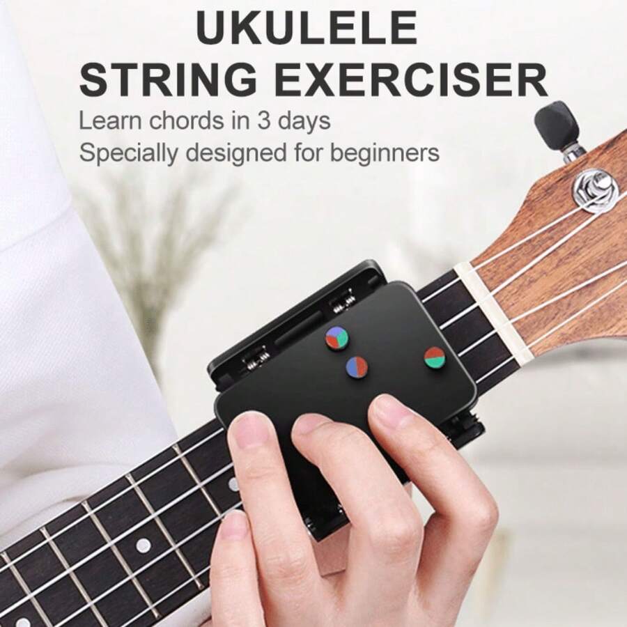 Portable Universal One-Key Ukulele Chord Assist Device, Non-Damaging ...
