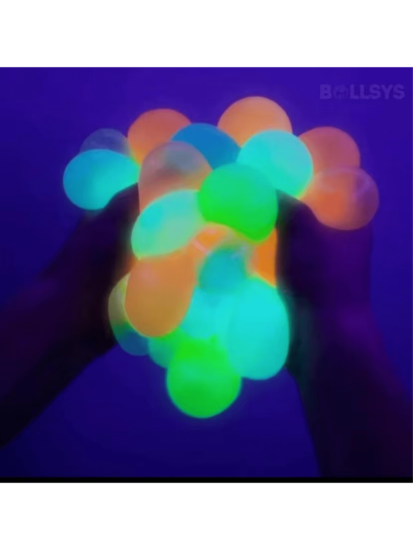6pcs/Set Glow-In-The-Dark Sticky Stress Balls, Wall Ceiling Adhering ...