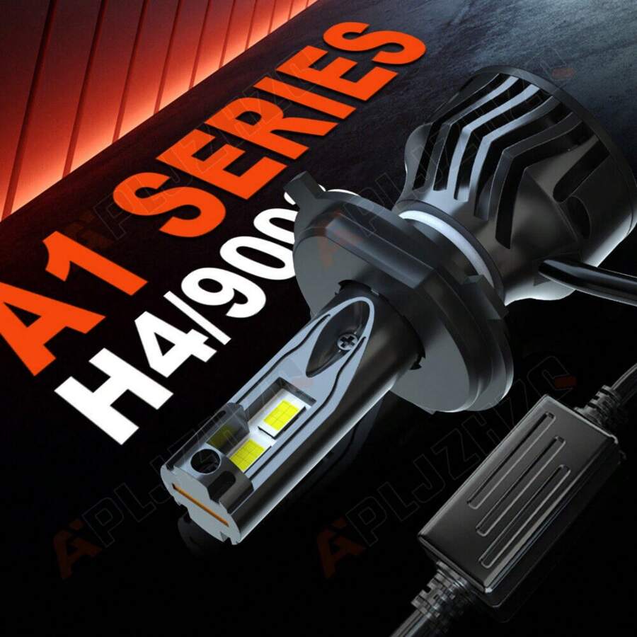 APLJZHZQ H4 9003 HB2 Super White 20000LM Kit LED Headlight Bulbs High ...